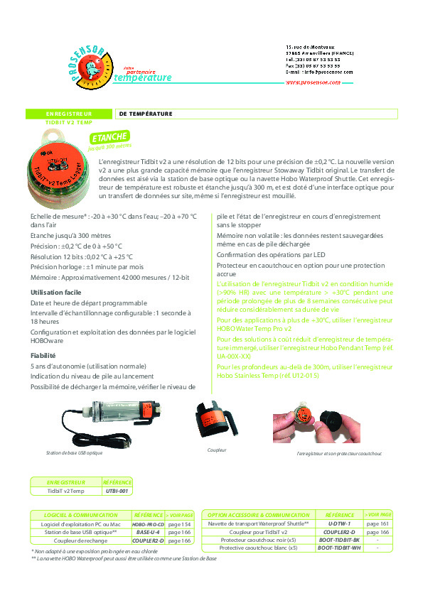 Brochure - Utbi - Onset® - FranceEnvironnement