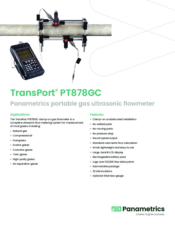 Brochure - Transport-pt878gc-datasheet-english - Panametrics ...
