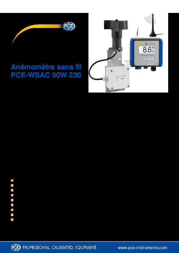 Brochure - Ft_pce-wsac 50w230 - Pce instruments france eurl ...