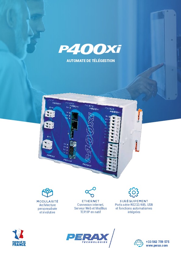 PDF - Doc a4 p400xi.pdf - Perax technologies - FranceEnvironnement