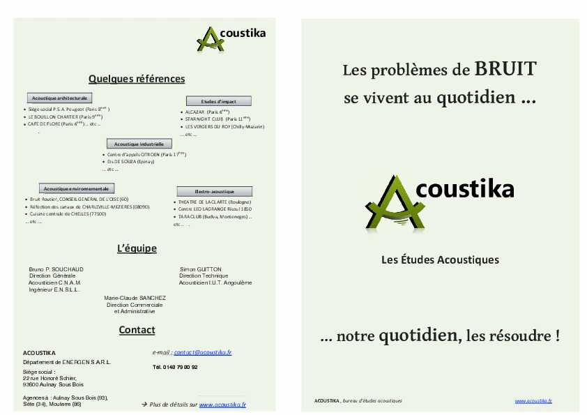 Brochure - Acoustika 2019 plaquette 4 pages simplifiee format a5 ...