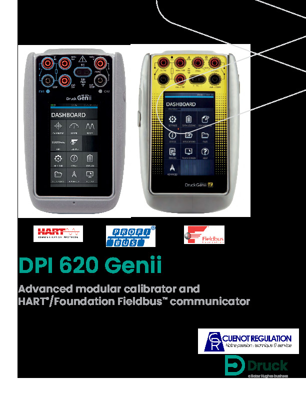 Brochure - Fiche technique du dpi620g - Cuenot regulation ...
