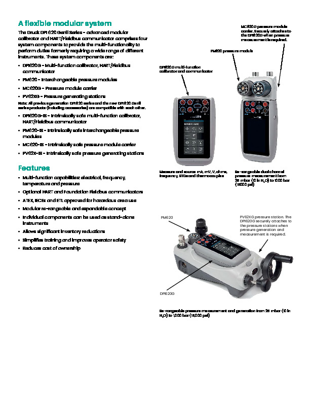 Brochure - Fiche technique du dpi620g - Cuenot regulation ...