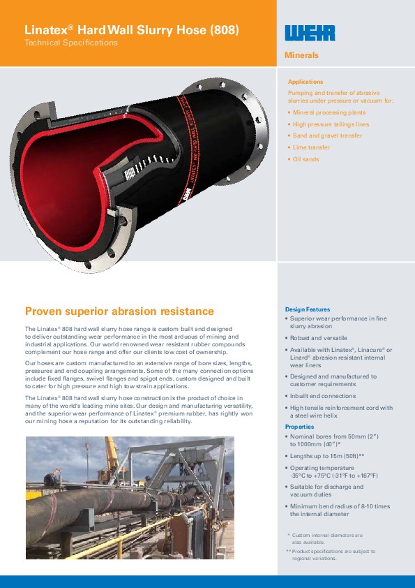 Brochure - Eng - linatex hard wall slurry hose (808) spec sheet.pdf ...