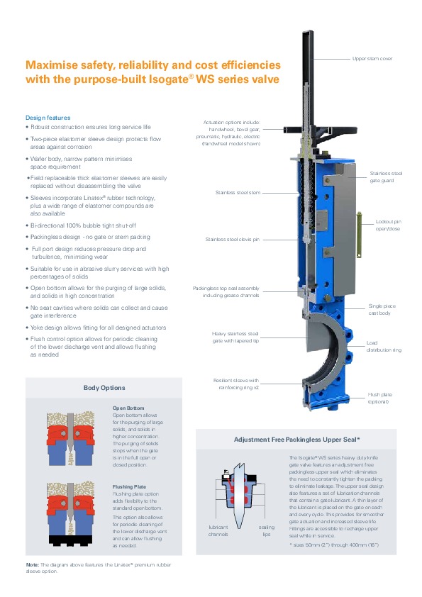 Brochure - Eng - isogate ws series spec sheet.pdf - Isogate ...