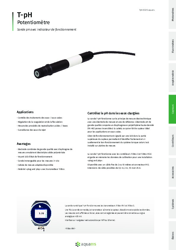 Brochure - Tph - Aquams® - FranceEnvironnement