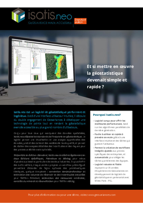 Brochure - Isatis-neo-standard-flier-v2022.04-fr - Geovariances ...