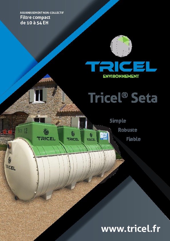 Brochure - Brochure des filtres compacts tricel seta - 10 à 54 eh ...