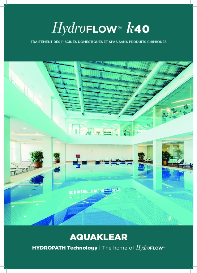 Brochure - Brochure hydroflow aquaklear k40 - Europaz - FranceEnvironnement