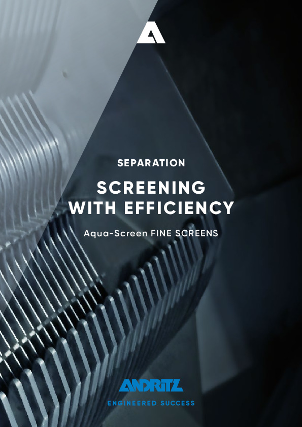 Brochure - Andritz fine screens aquascreen english - Andritz sas ...