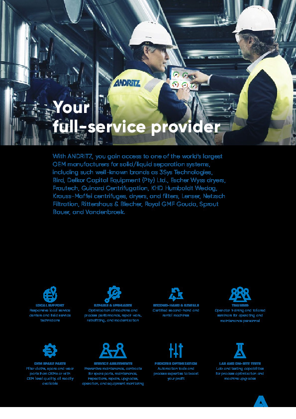 Brochure - Andritz fine screens aquascreen english - Andritz sas ...