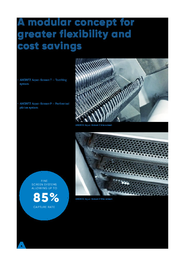 Brochure - Andritz fine screens aquascreen english - Andritz sas ...