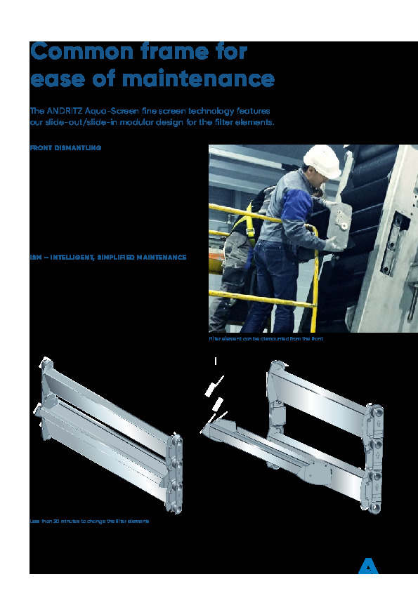 Brochure - Andritz fine screens aquascreen english - Andritz sas ...