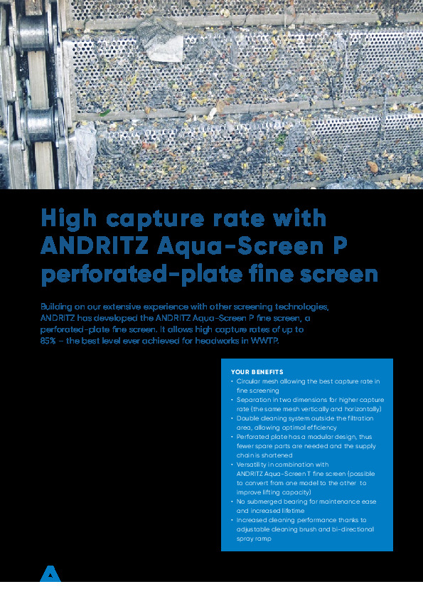 Brochure - Andritz fine screens aquascreen english - Andritz sas ...