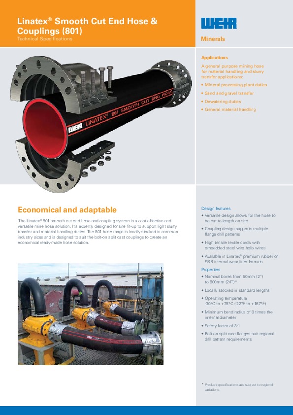 Brochure - Eng - linatex 801 smooth end hose spec sheet.pdf - Linatex ...