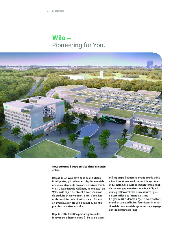 Brochure - Guide formations 2023 - Wilo france - FranceEnvironnement