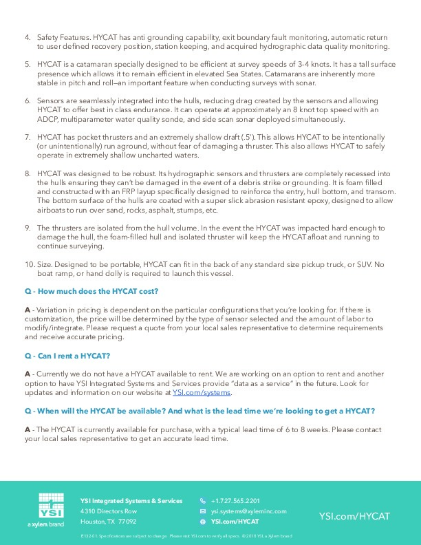 Brochure - Ysi-hycat-frequently-asked-questions-faqs - Xylem analytics ...