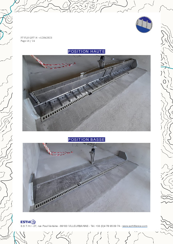 Brochure - Fiche technique flo lift-h - Esthi - FranceEnvironnement