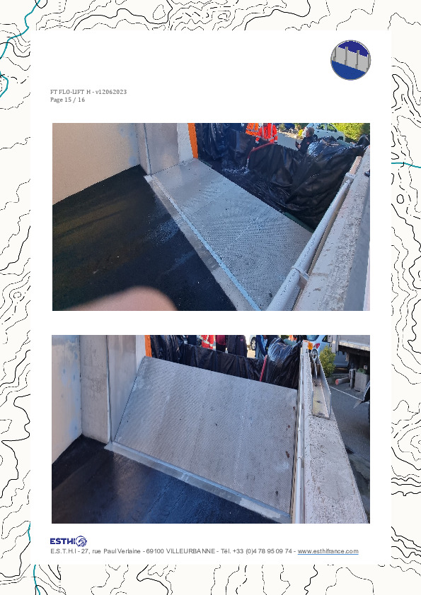 Brochure - Fiche technique flo lift-h - Esthi - FranceEnvironnement