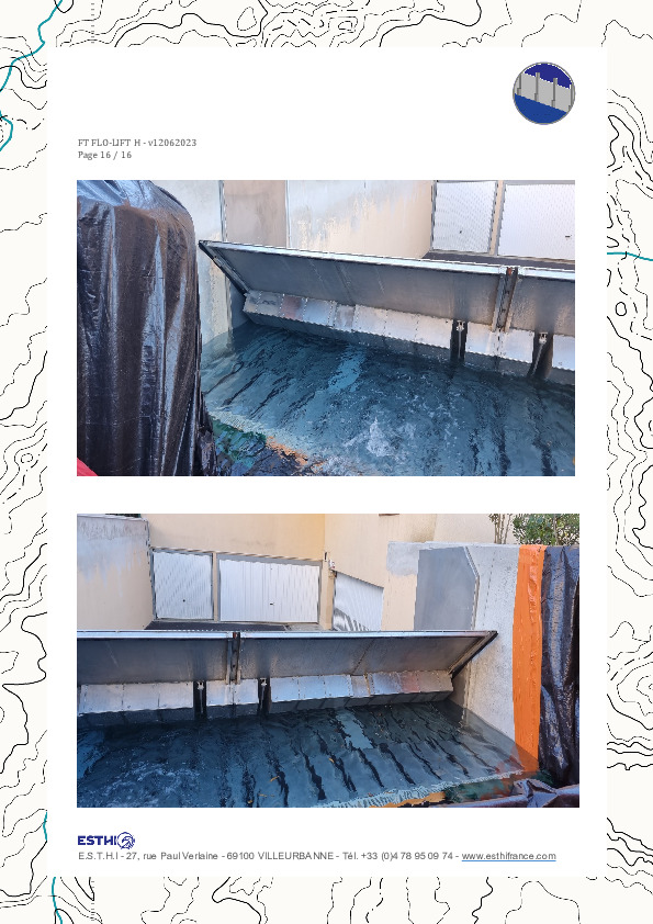 Brochure - Fiche technique flo lift-h - Esthi - FranceEnvironnement