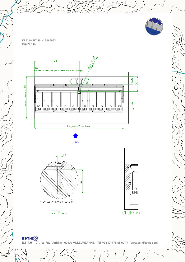 Brochure - Fiche technique flo lift-h - Esthi - FranceEnvironnement