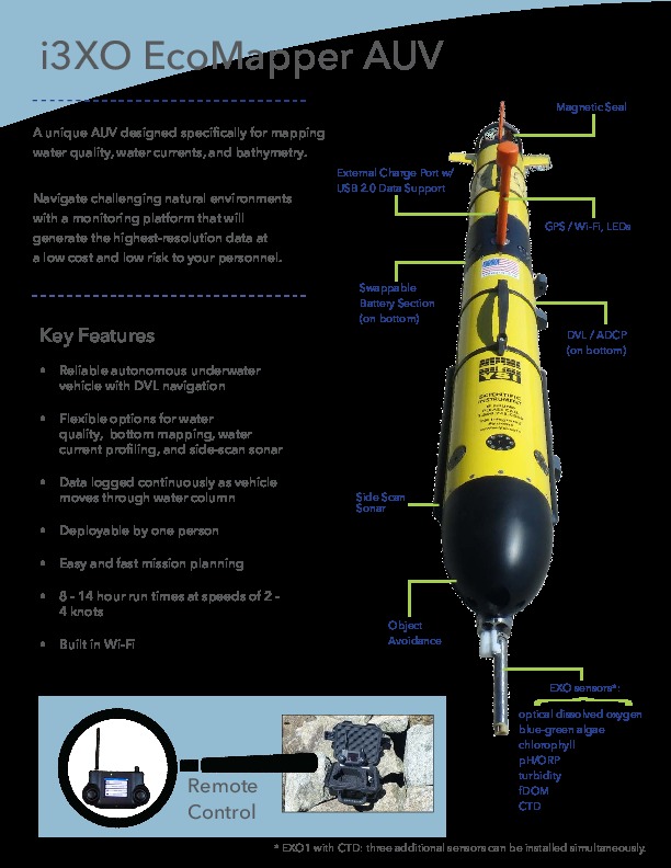 PDF - I3xo-ecomapper-auv-brochure - Xylem analytics france sas - FranceEnvironnement