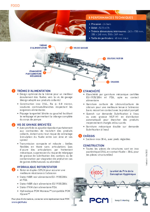 Brochure - Pcm - fiche produit agroalimentaire - hyfeed - Pcm europe ...