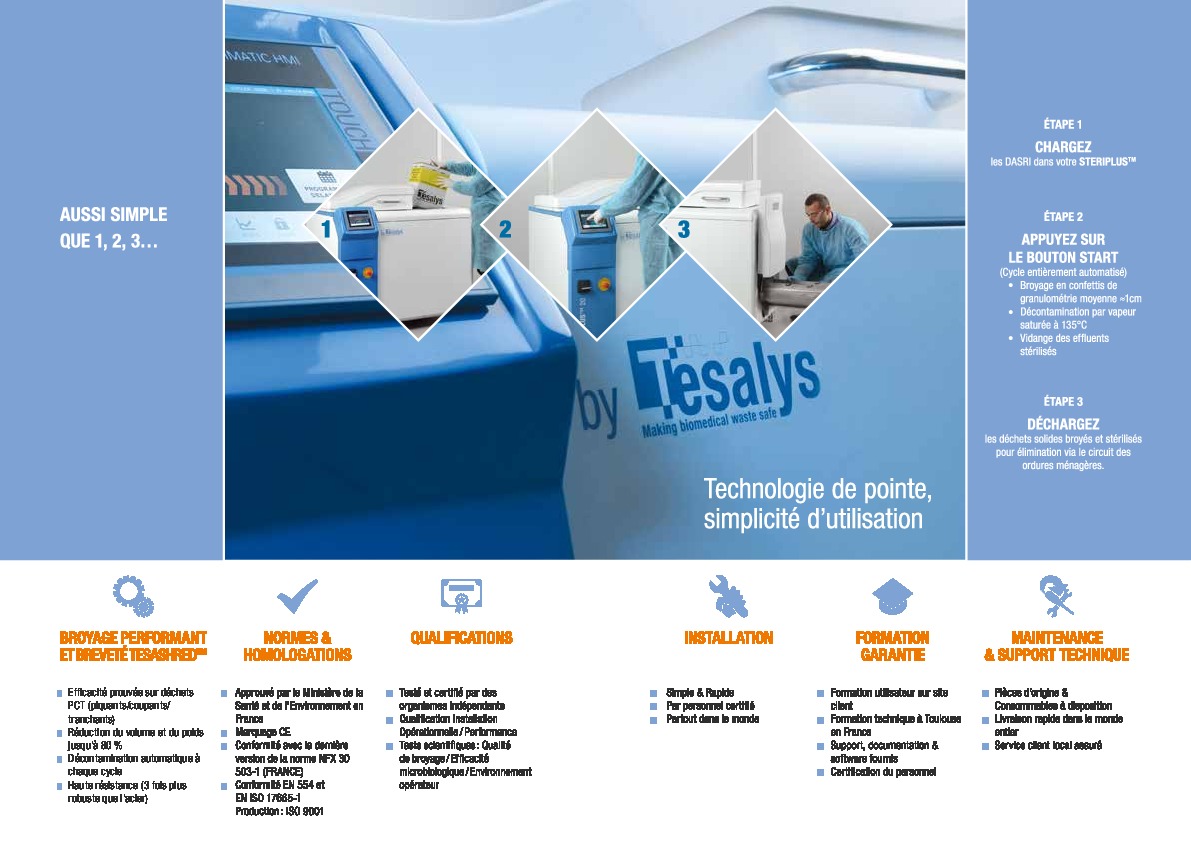 PDF - Brochure gamme steriplus - Tesalys - FranceEnvironnement