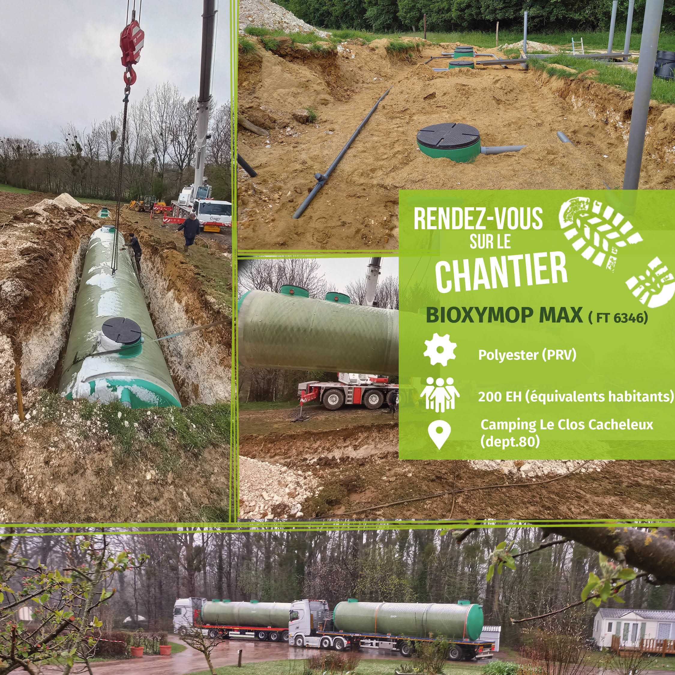 Installation d'une BIOXYMOP 200EH dans un camping en baie de somme ...