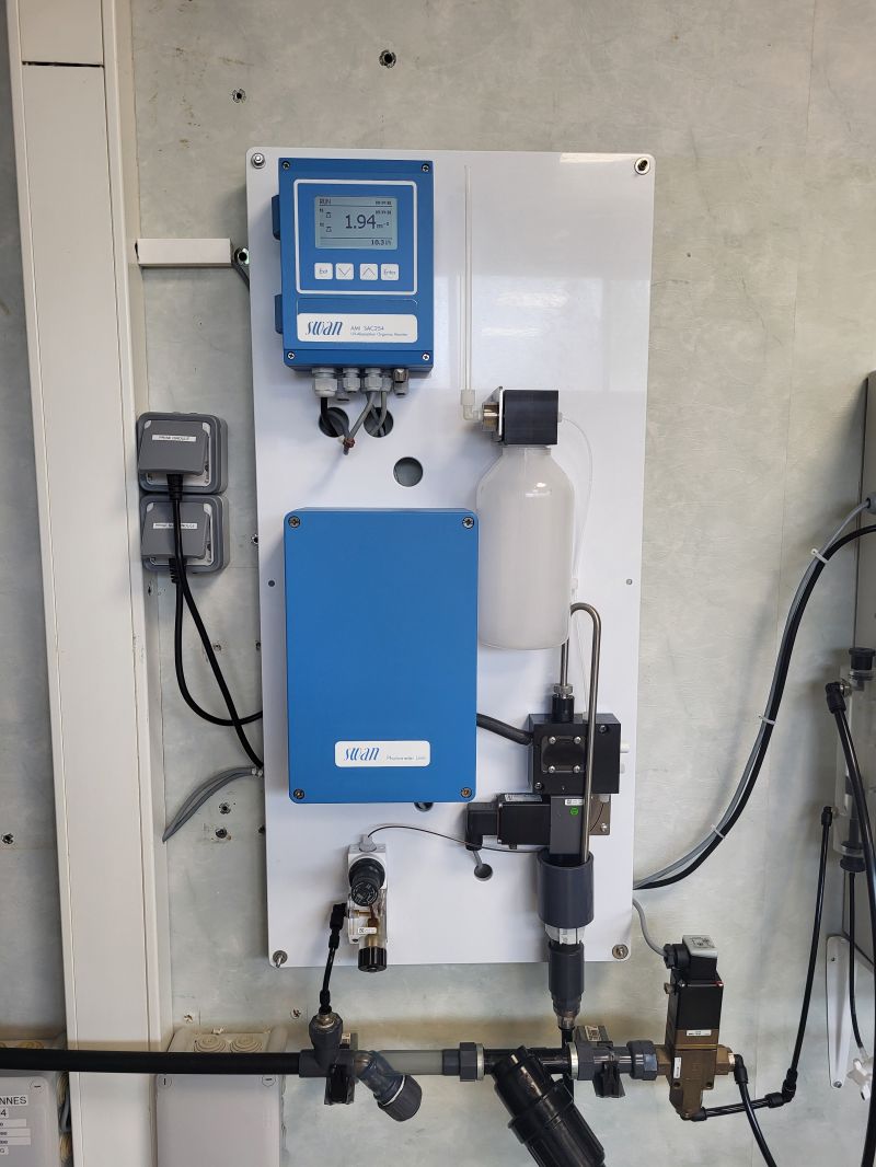 Surveillance accrue des organiques dissous via l'analyseur UV SWAN AMI ...