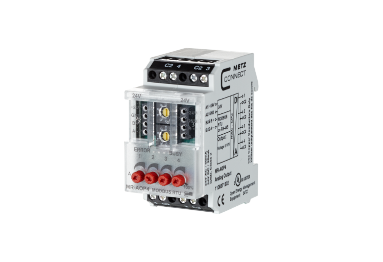 MR-AOP4 Modbus RTU (Connecteur mâle femelle câblage réseau) - METZ ...