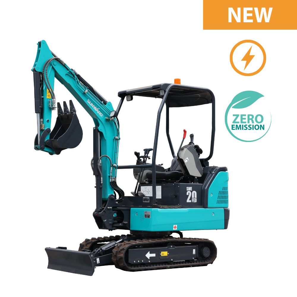SWE 20FED (Mini excavatrice électrique) - SUNWARD® - FranceEnvironnement