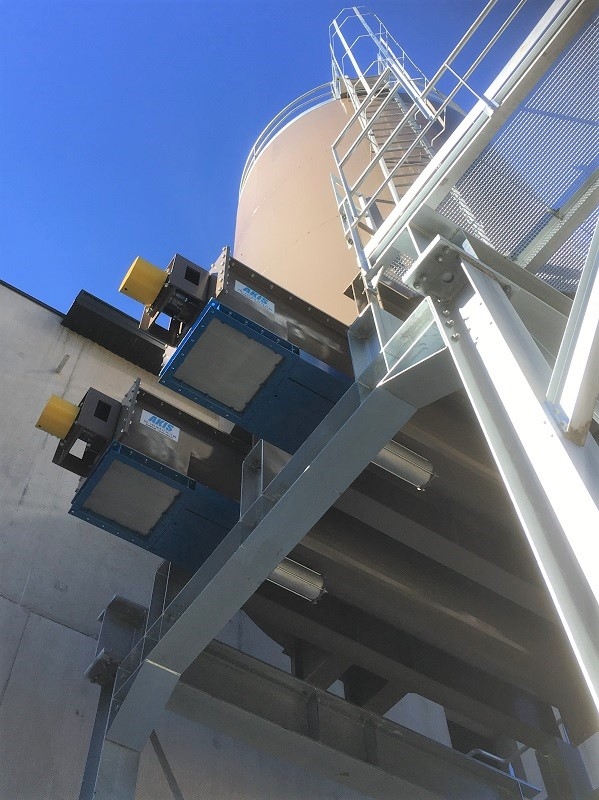 Installation d'un silo à boue déshydratée pour la station d’épuration d ...