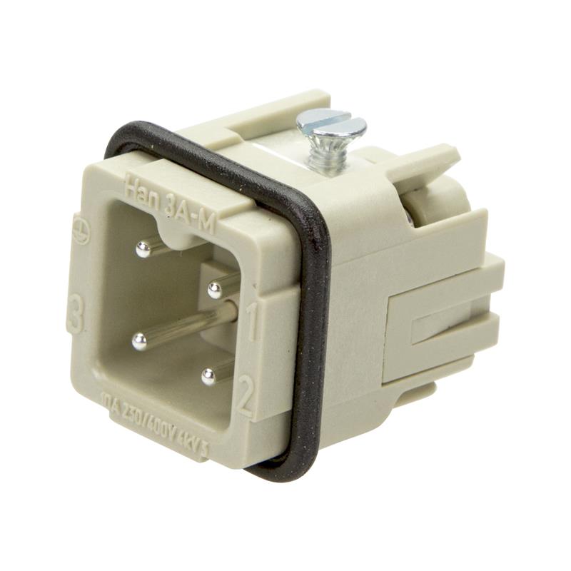 Han 3A-STI-S (Connecteur mâle à visser) - HARTING® - FranceEnvironnement