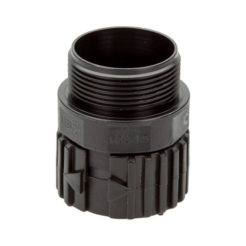 MSV M32x1,5/21 m-fix, sw (Raccord de tuyaux) - MURRPLASTIK ...