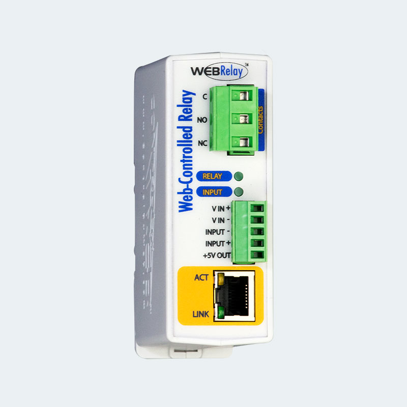 WebRelay (1 entrées opto-isolées/1 relais sur Ethernet TCP/IP ...